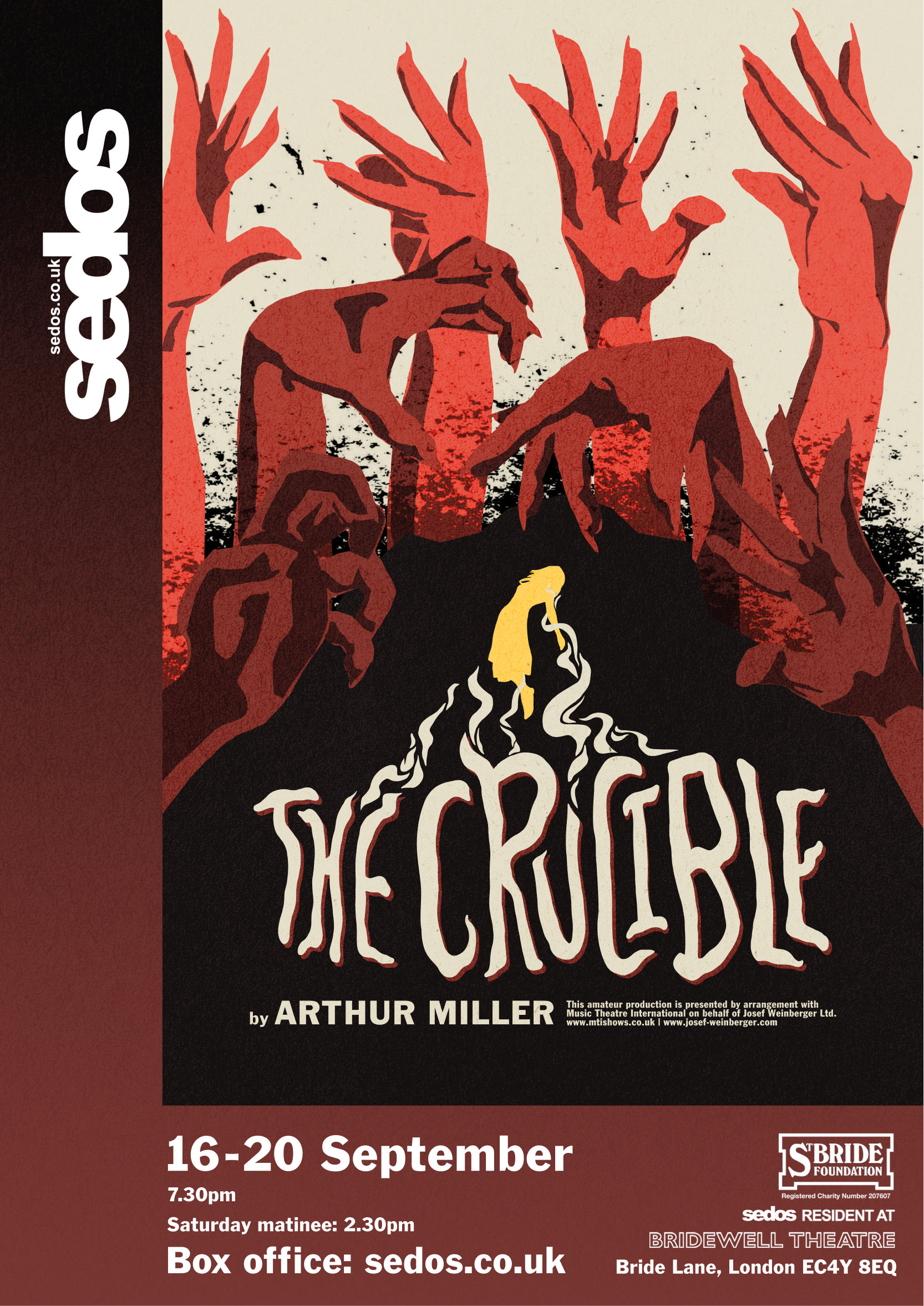 The Crucible, by Arthur Miller, plays at the Bridewell Theatre 16-20 ...